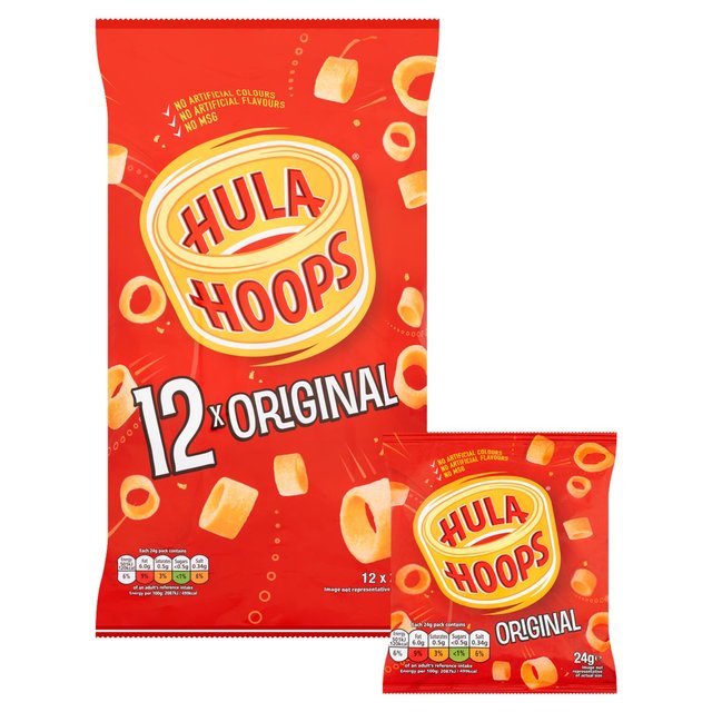 Hula Hoops Original Multipack Crisps 12 per pack — Nuline Traders