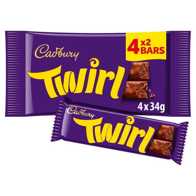 Cadbury Twirl Chocolate Bar Multipack 4 x 34g — Nuline Traders