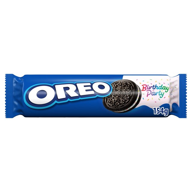 Oreo Birthday Party Sandwich Biscuits 154g — Nuline Traders