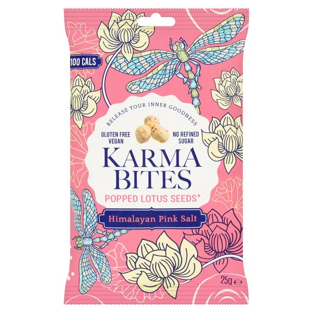 Karma Bites Popped Lotus Seeds Himalayan Pink Salt 25g — Nuline Traders