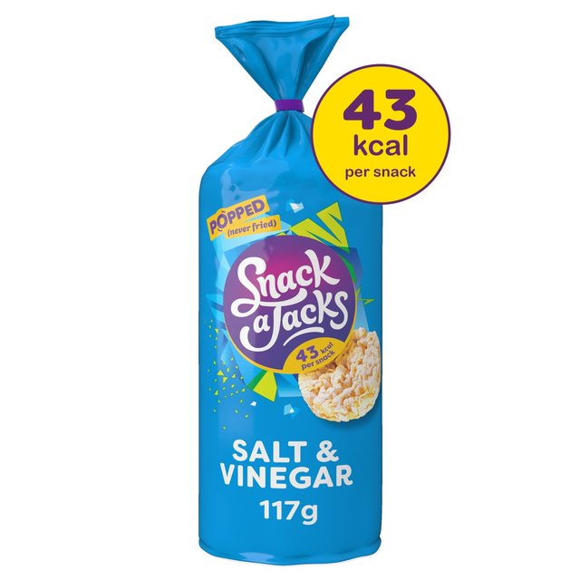 Snack a Jacks Salt & Vinegar Jumbo Rice Cakes 117g — Nuline Traders