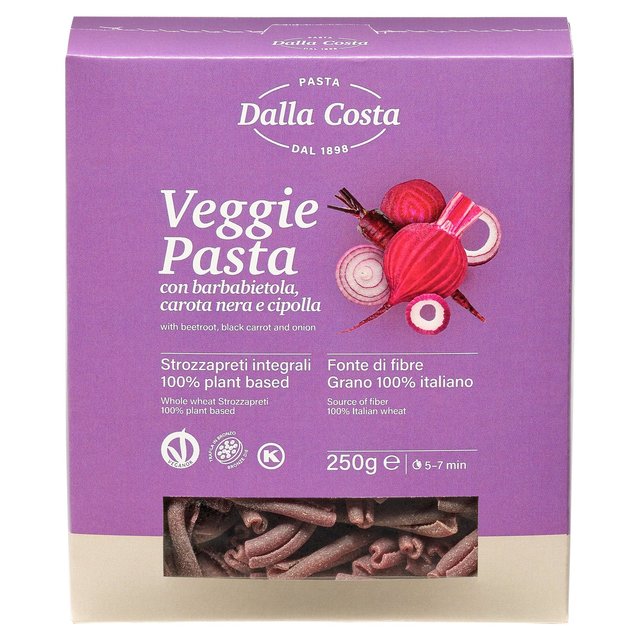 Dalla Costa Veggie pasta with beetroot, black carrot and onion 250g ...